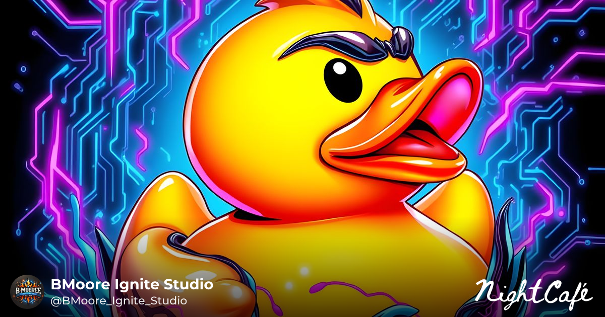 Techno Rubber Duck Transforms into Venom in Comic ... - AI Art