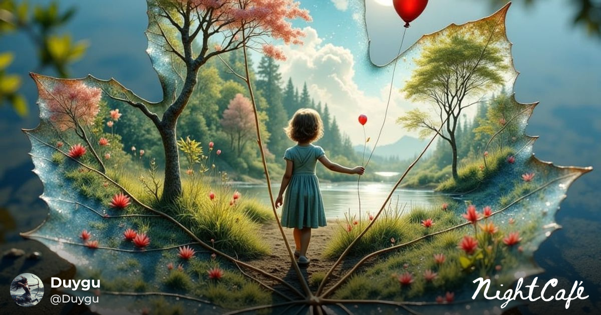 Leafscape - Spring Dreamscape in Crystal Sycamore Leaf