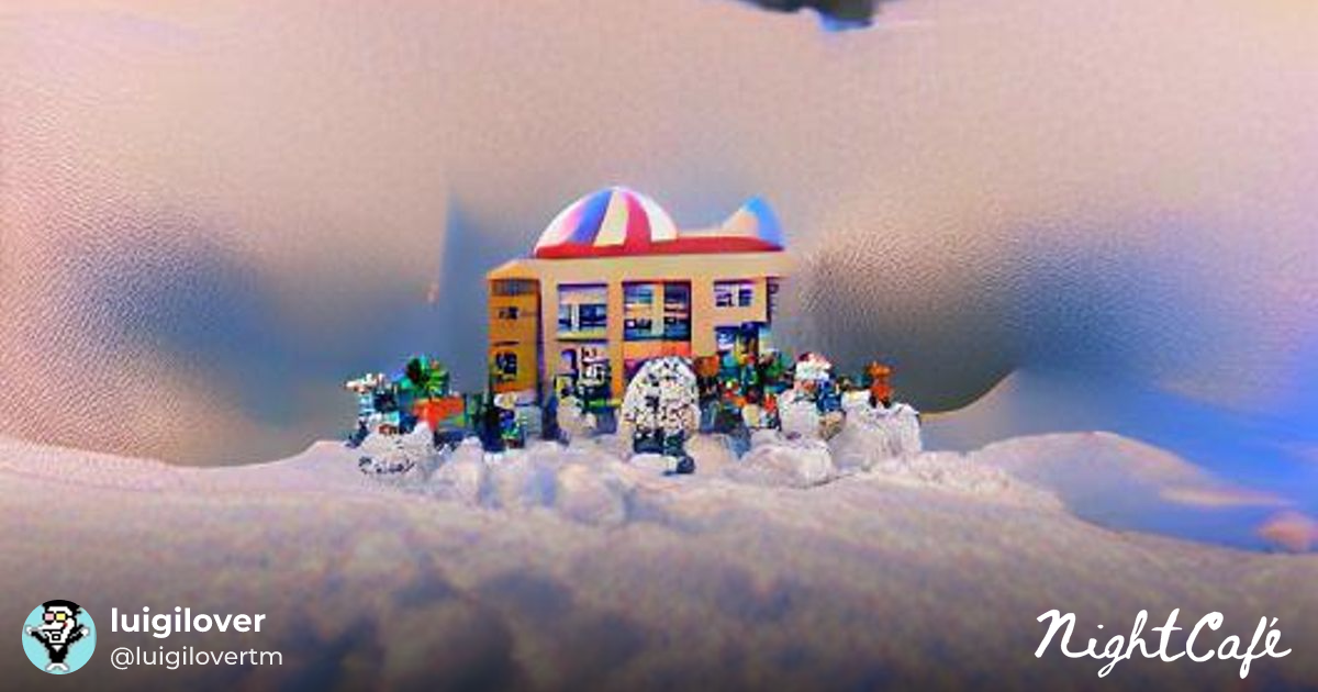 Snowdin Town - Charming Winter Scene of Snowdin Town