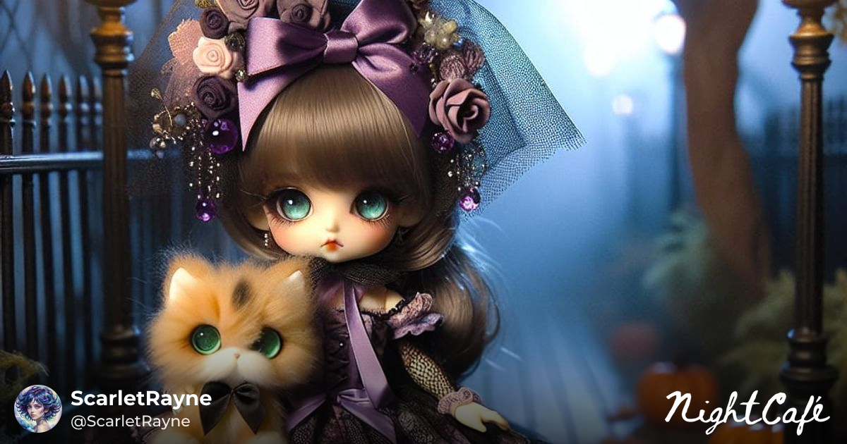 Trick O' Treating under the Moonlight, with my beloved Kitty..