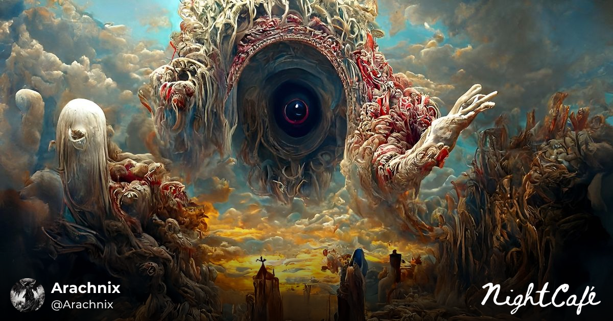 Biblical Horror - The Gatekeeper - Biblical Horror Painting ...