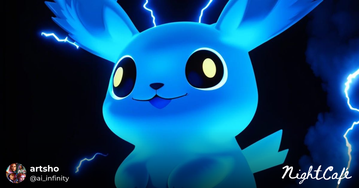 PikaBlu: a Pokémon in blue (Neon 4)