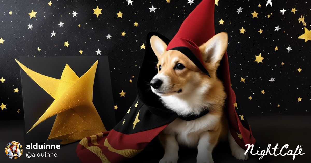A Wizarding Photo Shoot - Corgi Puppy Attends Hogwarts Schoo...