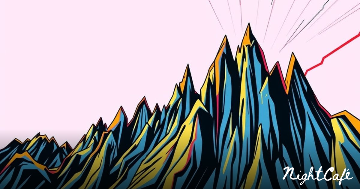 Dramatic Stock Exchange Chart in Freefall - AI Art