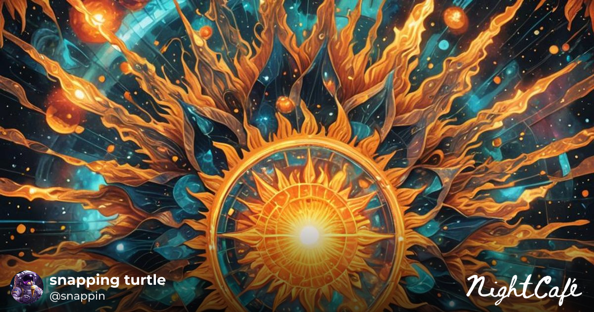 sun exploding - Exploding Sun in Holographic Cosmic Style