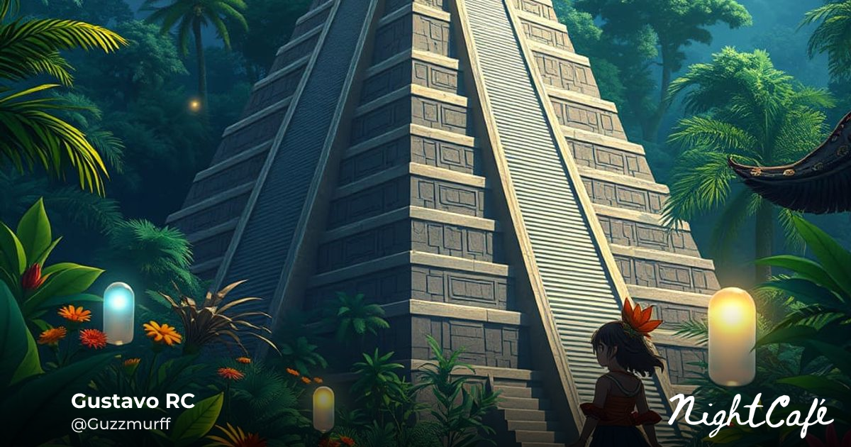 Ancient Wonders in Vibrant Splendor: Anime-Style M... - AI Art