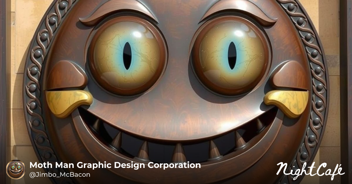 Bronze Three-Eyed Smiley Face Sculpture - AI Art
