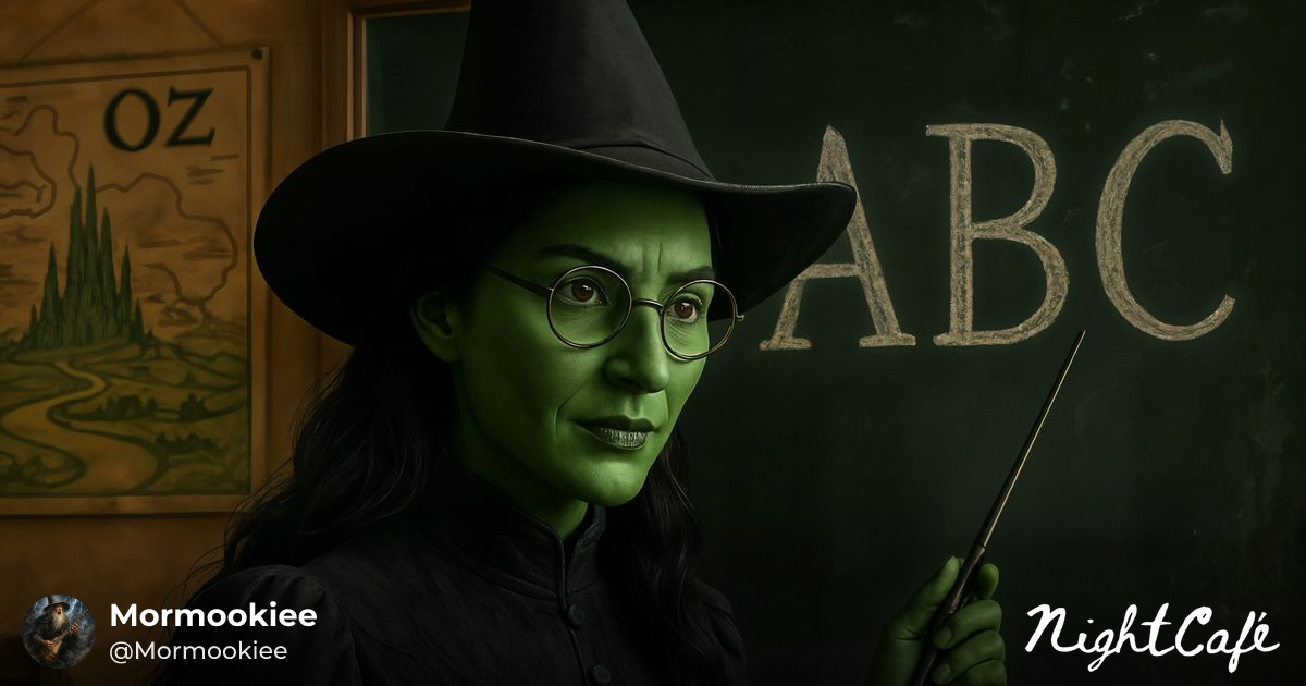 Elphabet - Green Witch Elphaba Teaches ABCs in Oz Classroom ...