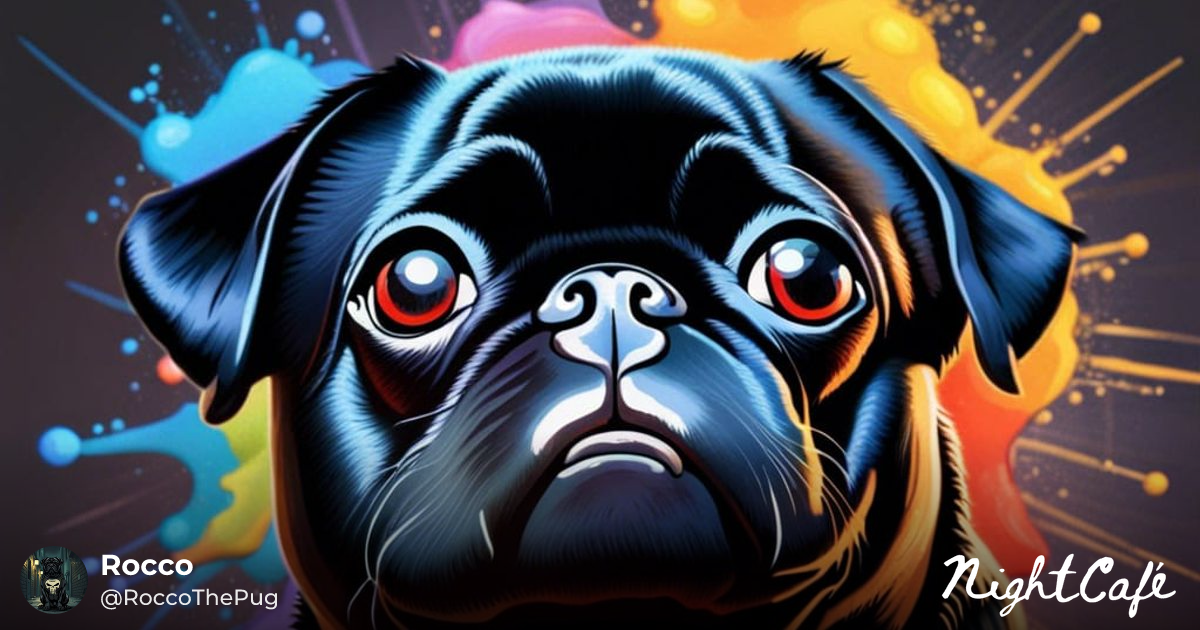 black pug thinking deep thoughts - black pug thinking deep t...