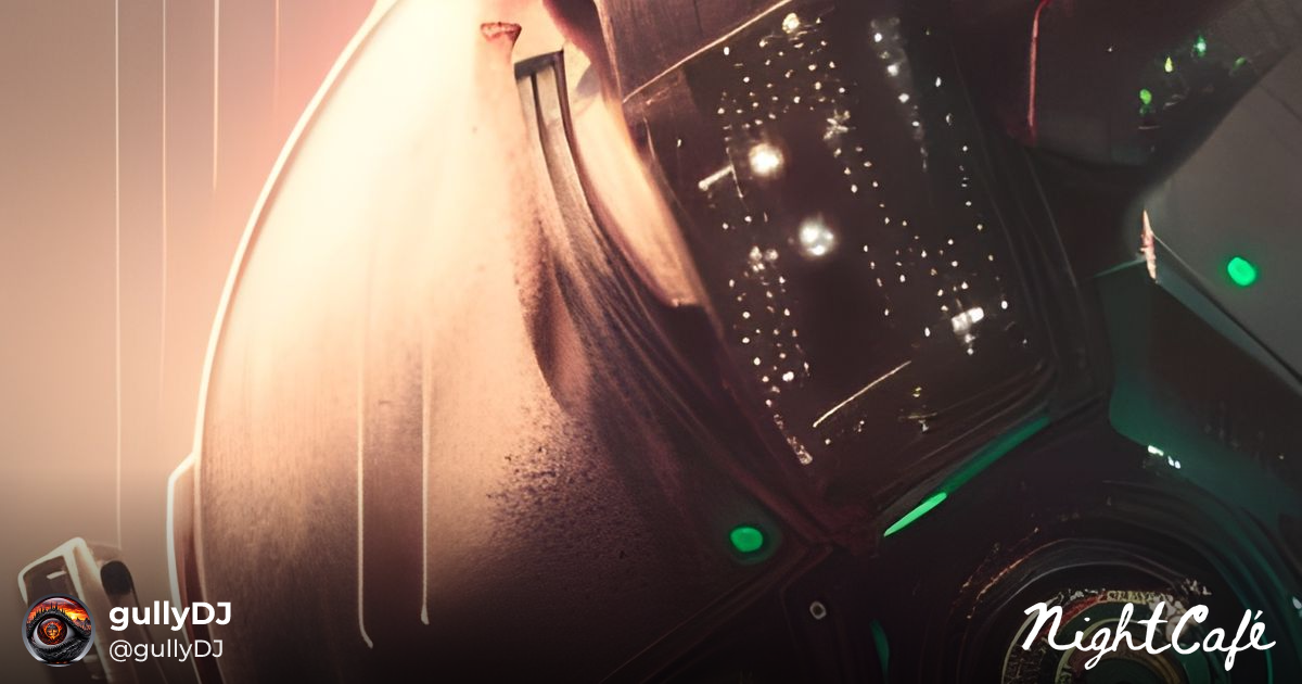 Ghost in the Shell - Cyberpunk Knight Digital Illustration i...