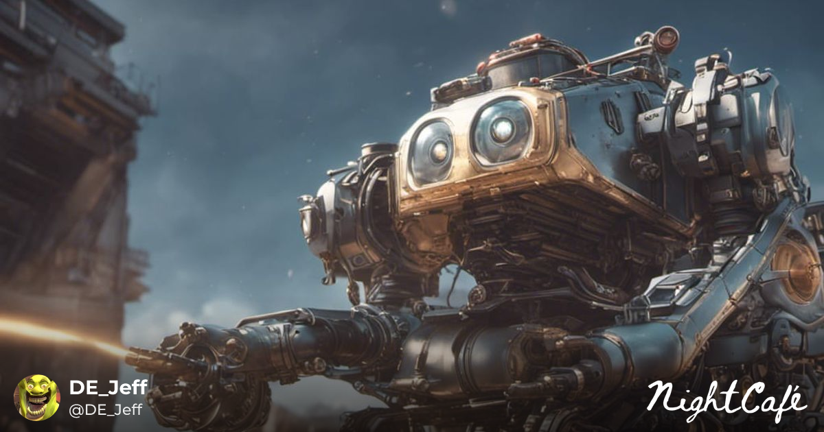 Mech - Futuristic Thomas the Tank Engine Mech in 8K