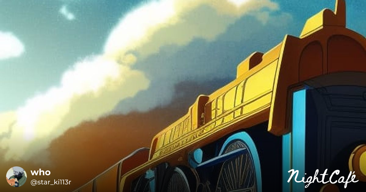train through golden fields - Train to Asgard: Studio Ghibli...