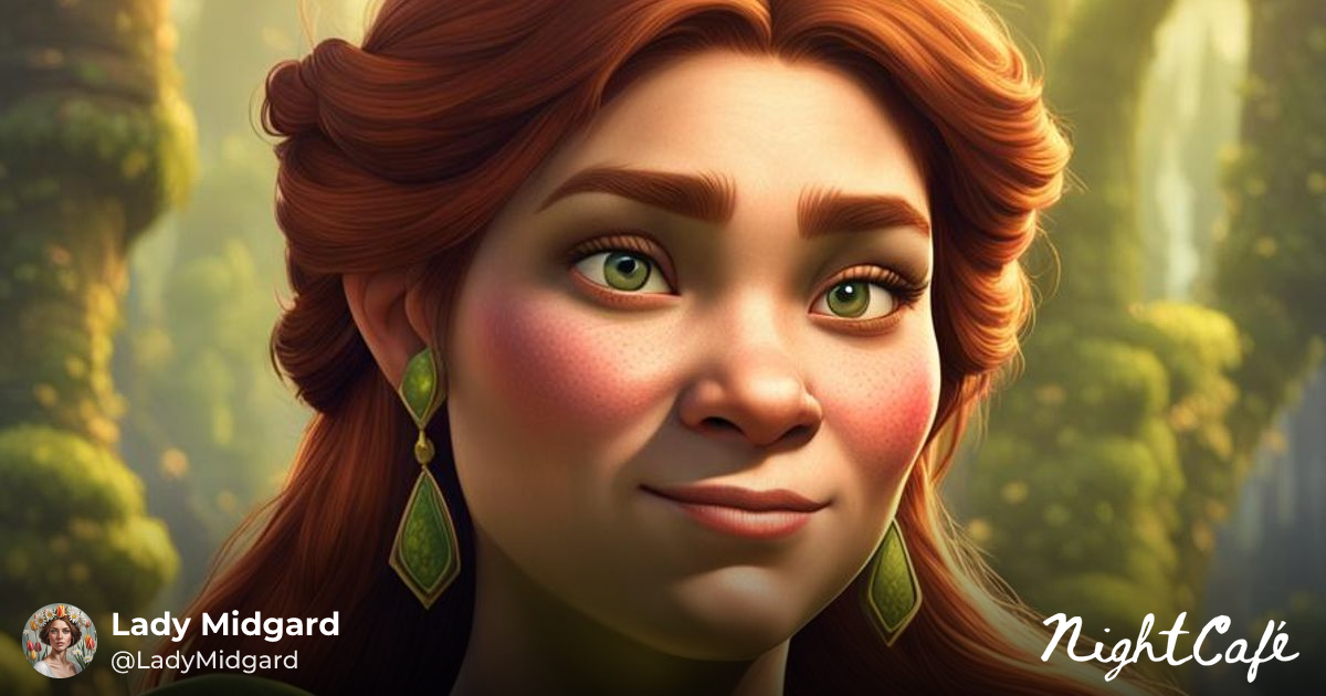 Human Princess Fiona - Hyperdetailed Princess Fiona Portrait...
