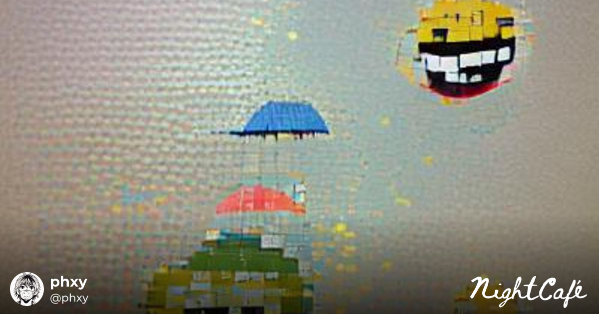 happy mood pixel art - Happy Mood: Cheerful Pixel Art Design