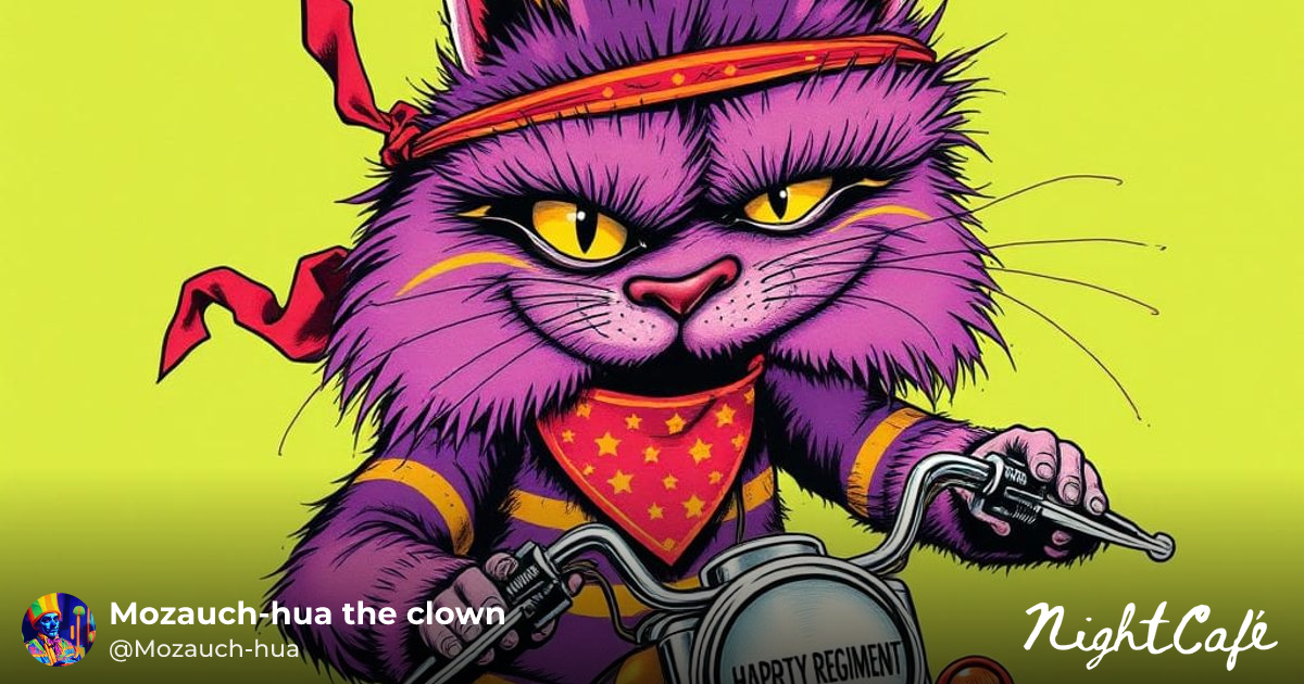 Grotesque Underground Comix Style Artwork of a Pur... - AI Art