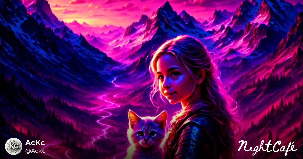 Girl & Cat (lora used- Inconceivable)