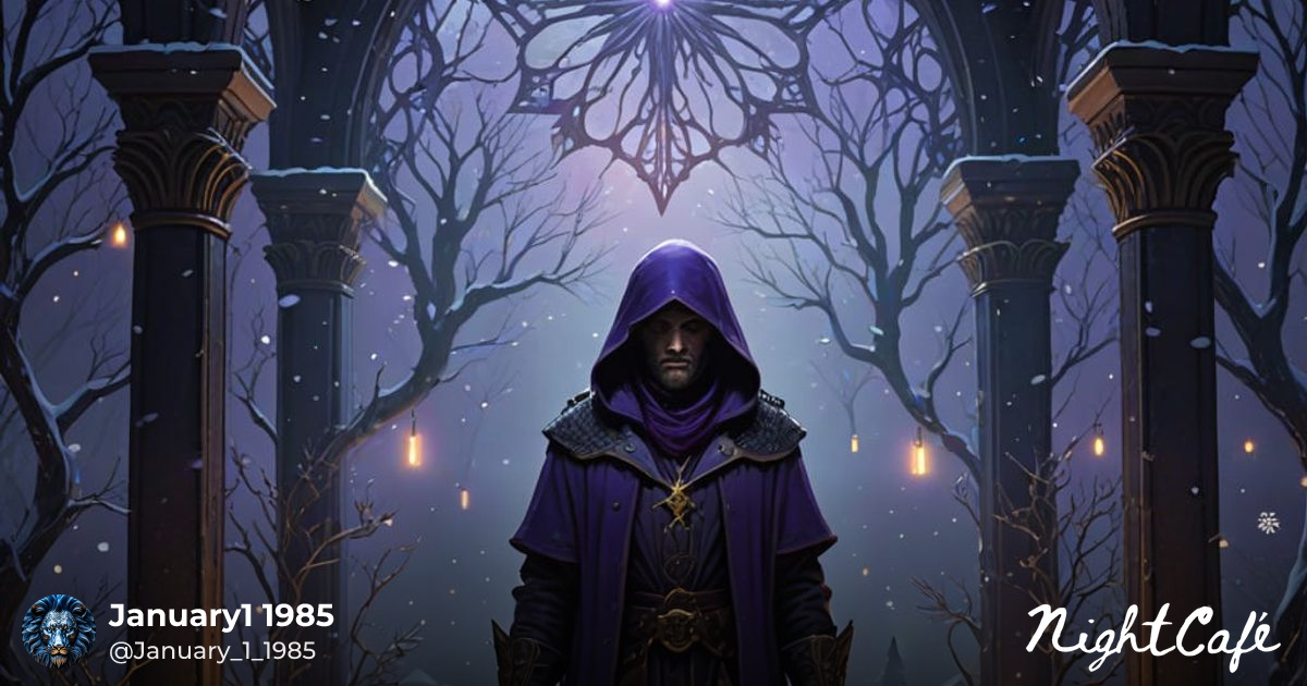 Ethereal Christmas Mourning in Dark Fantasy Art - AI Art