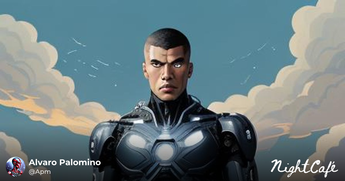 Cyborg - Detailed Vector Graphic of a Cyborg Man