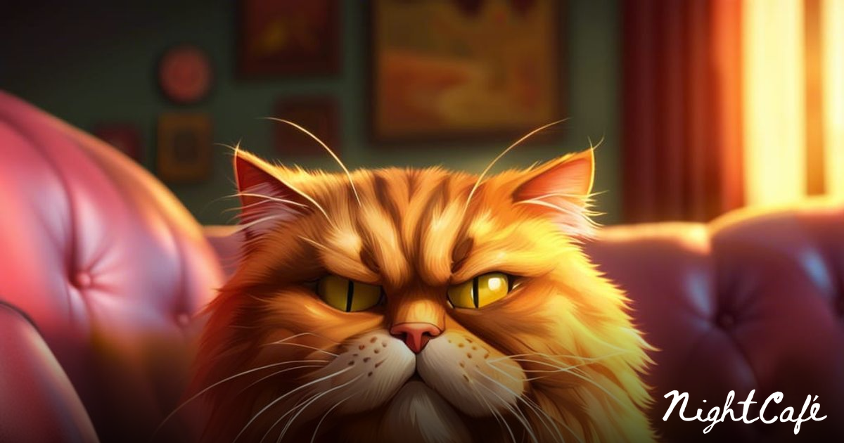 Garfield’s focused! - Hyperrealistic Buff Garfield Lounging ...
