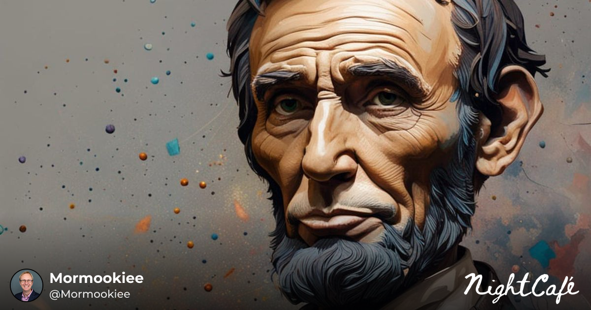 Claybraham Lincon - Clay Portrait of Abraham Lincoln with Pl...