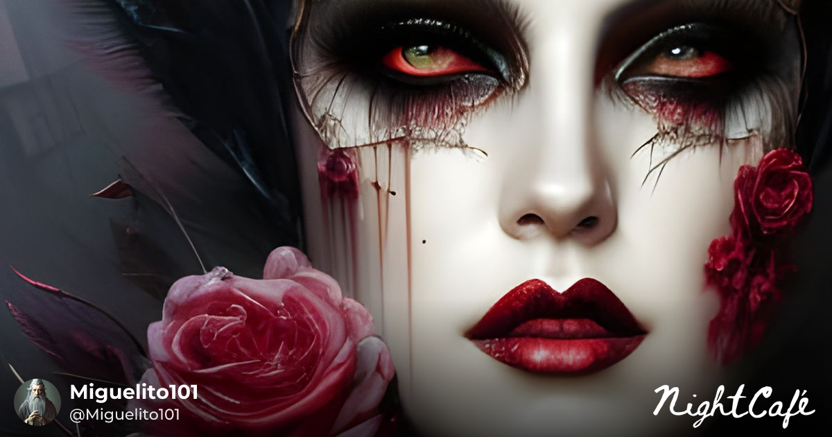 No Rose without a Thorn - Attractive Vampire in Filigree Cor...