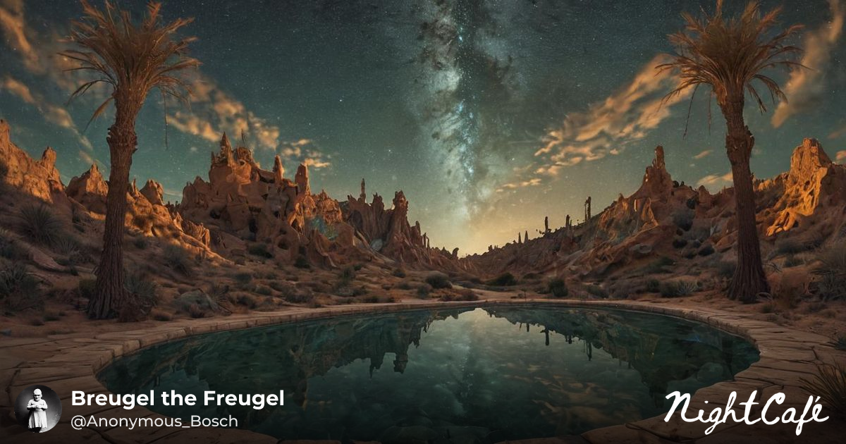 Ghost Resort - Surreal Sci-Fi Western Landscape in Deepdream...