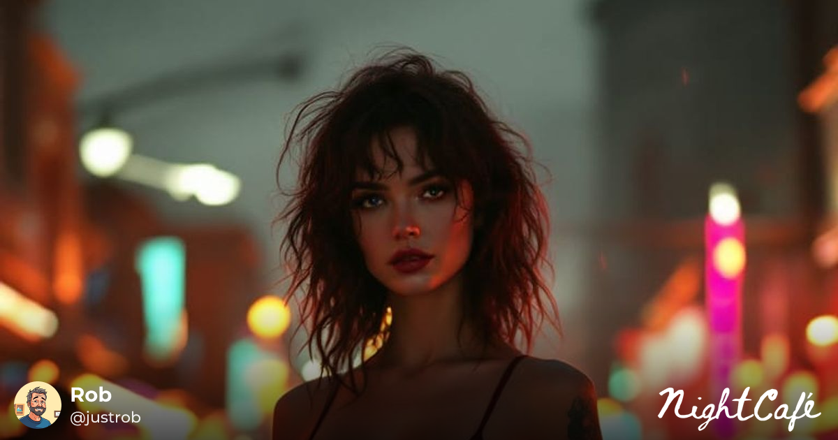 neon rains on her / and still she does not look back / dusk walks in ...