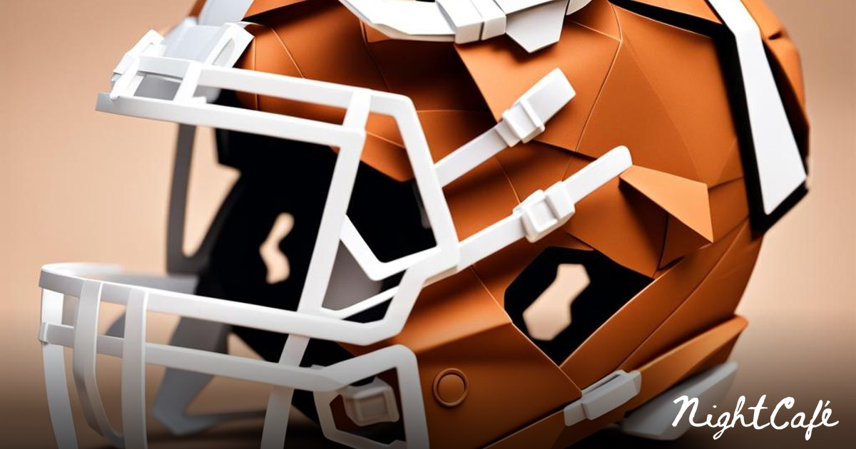 Texas Longhorns football helmet - Origami Texas Longhorns Fo...