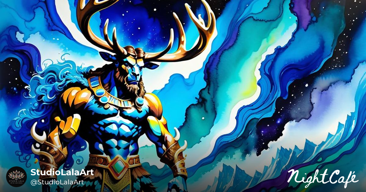 Intergalactic ice age warrior man-god