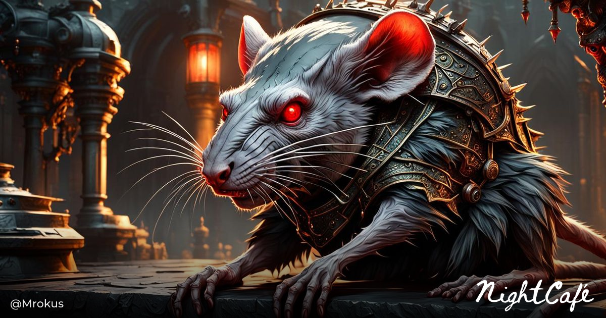 Sinister Rat Burglar in Dark Fantasy Style - AI Art