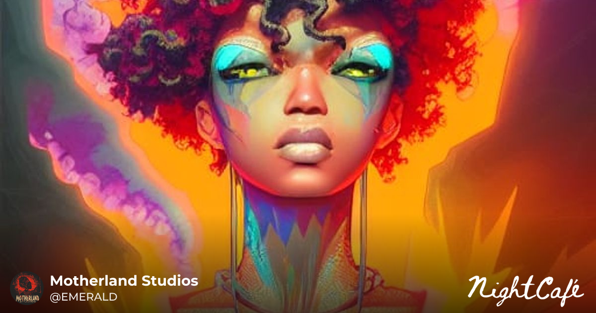 (Crystal gem Fire Afro punk human merge)