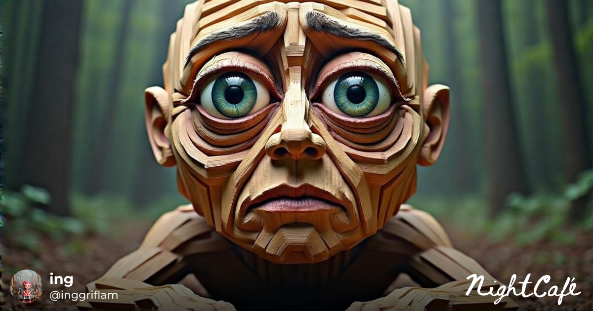 Folded Wood Embraces a Full-Body Living Entropic Algorithm