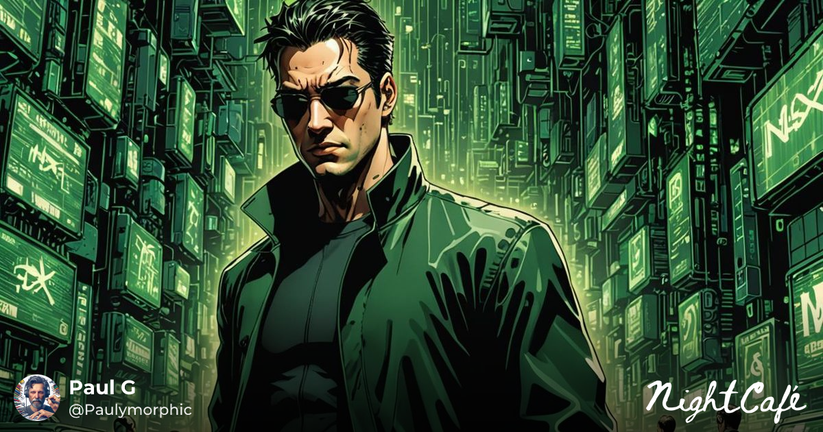 Neo in The Matrix Code! - Neo in the Matrix: Cel-Shaded Dig...