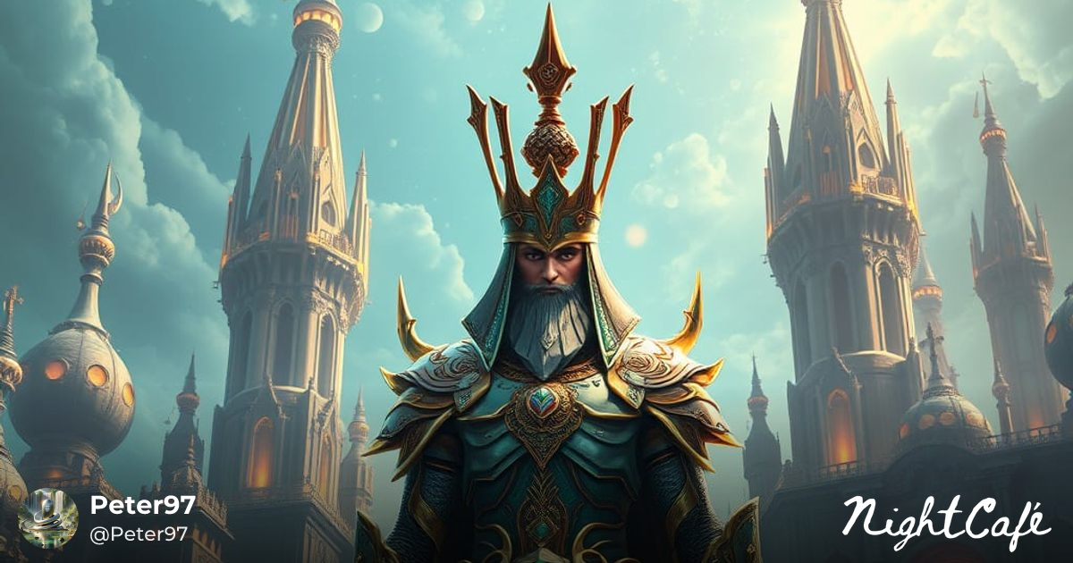 Anointed - Atlantean King in Cyberpunk Aquatic Armor