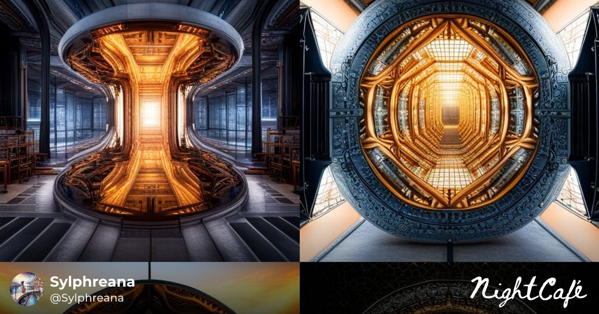 Mirror within Mirror - Sci-Fi Mirror Portal to Infinity