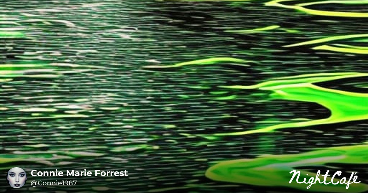 Toxic green water neon colored water with toxic sludge in it& dirty ...