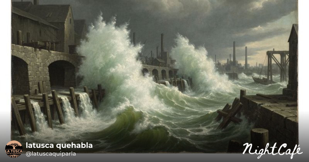 The fury of the sea - Renaissance Style Oil Painting of Viol...