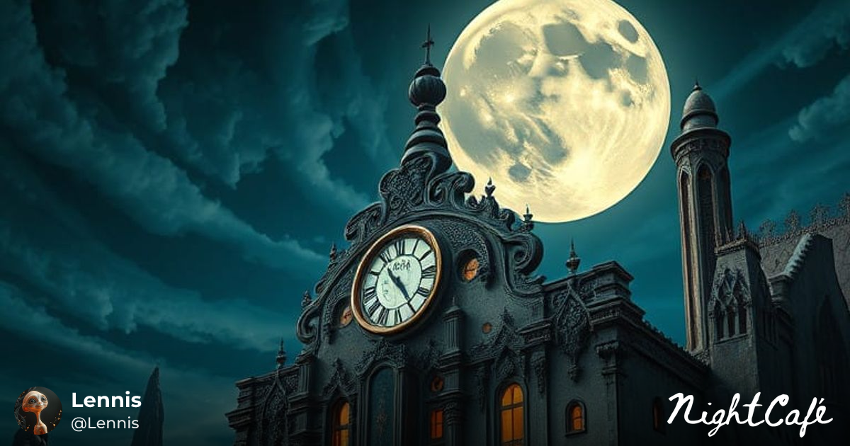 Ethereal Cinema Palace in a Melting Alien Landscap... - AI Art