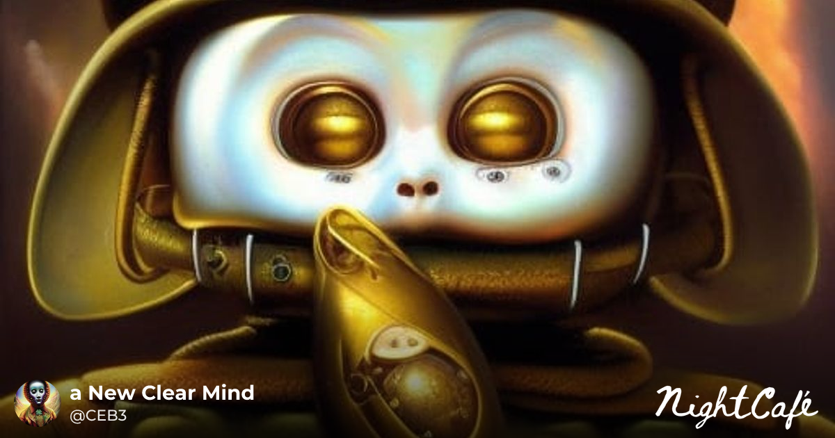 Lil Soldier - Cosmic Fantasy Potato Baby in Oil Painting