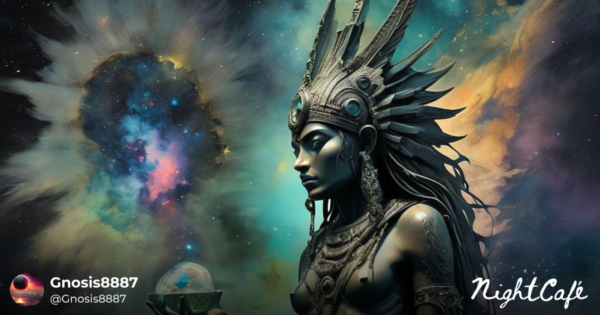 SPECTROLITE OPALESCENT ETHEREAL Anunnaki deity moonscape eerie sci-fi alcohol ink light dust ...