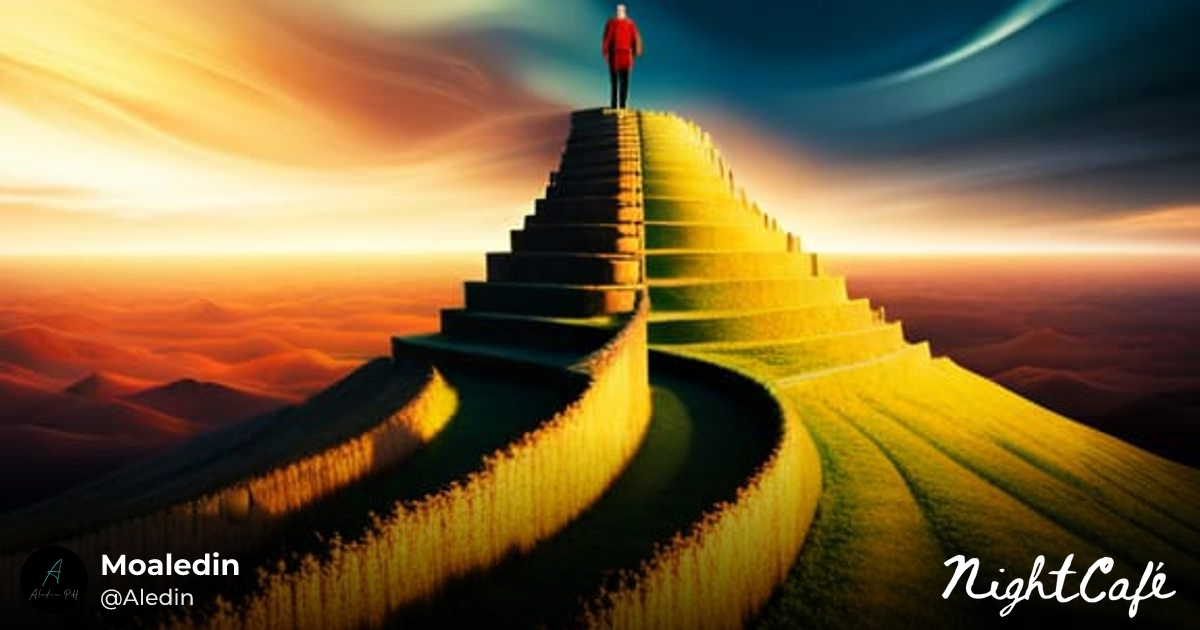 Escape - Surreal Escape to Heaven in a Fantasy Landscape