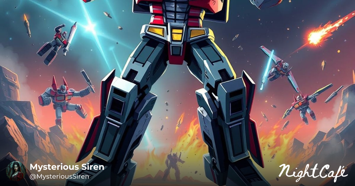 Cybertron Battle Backdrop - Cybertronian Battle Landscape in...