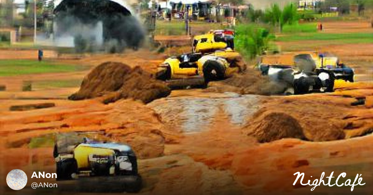 Formula Off-Road Rock Racing Excitement - AI Art