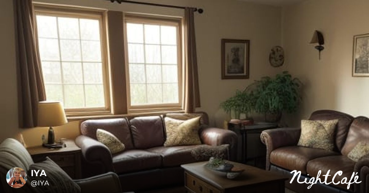 Traditional Dutch Living Room in Warm Earthy Tones - AI Art