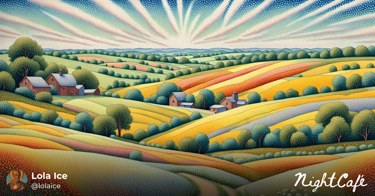 A pointillist landscape - A pointillist landscape