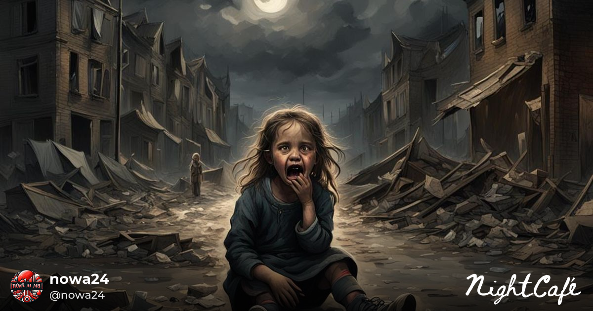 Postapocalyptic Child - Post-Apocalyptic Child Crying in Rui...