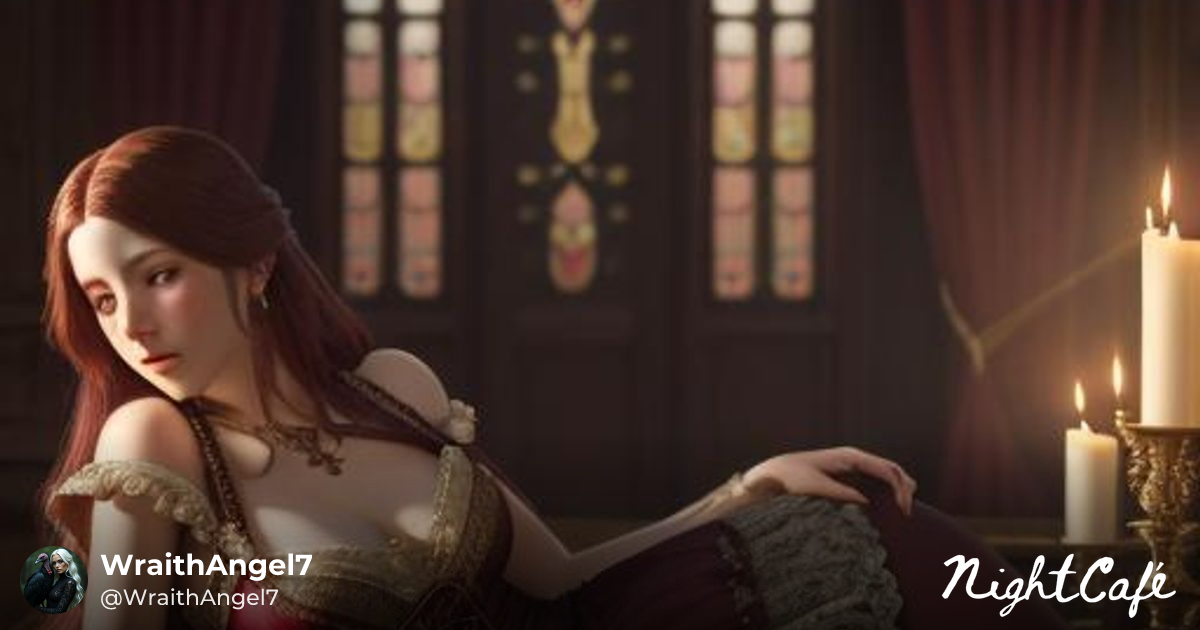 Mara - Victorian Lady in Cherry Gown, Baroque Fantasy