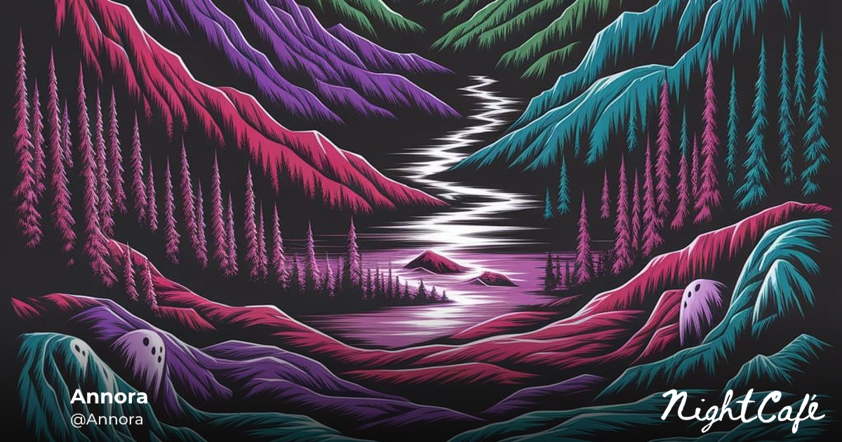 Moon Looming Over The Mountains - Moon Looming Over The Moun...