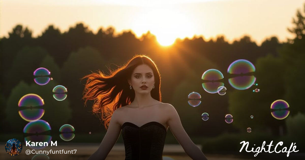 bokeh colorful, beautiful composition textures dreamscape/ fantasy/retro Magical lighting ...