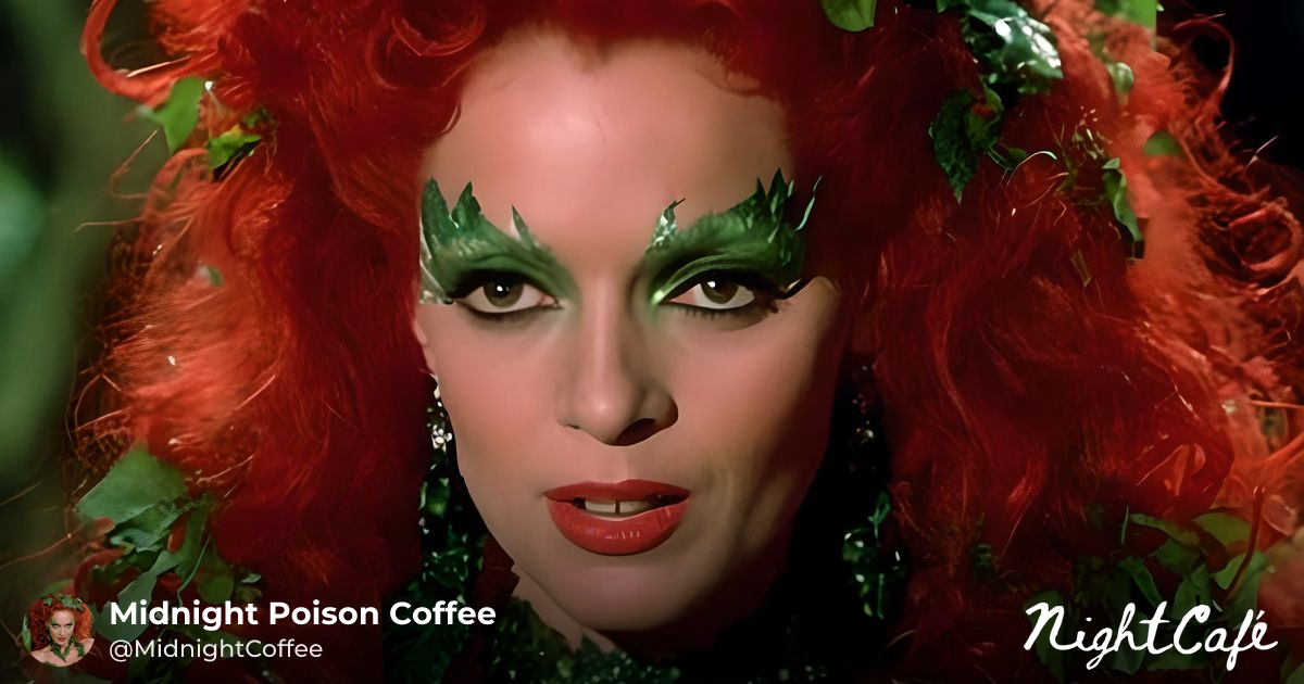 Realistc Uma Thurman Poison Ivy with eyelashes